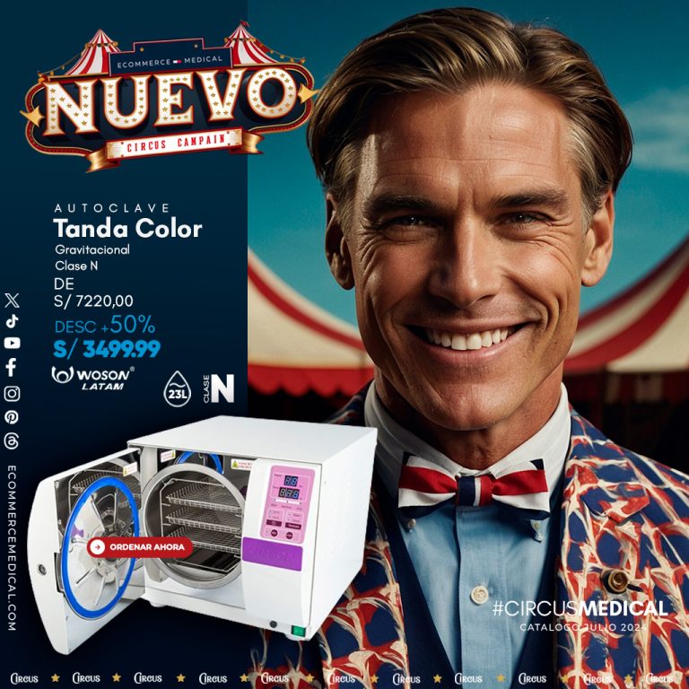 Autoclave TANDA COLOR de Woson en Circus Medical — Perú Dentistry