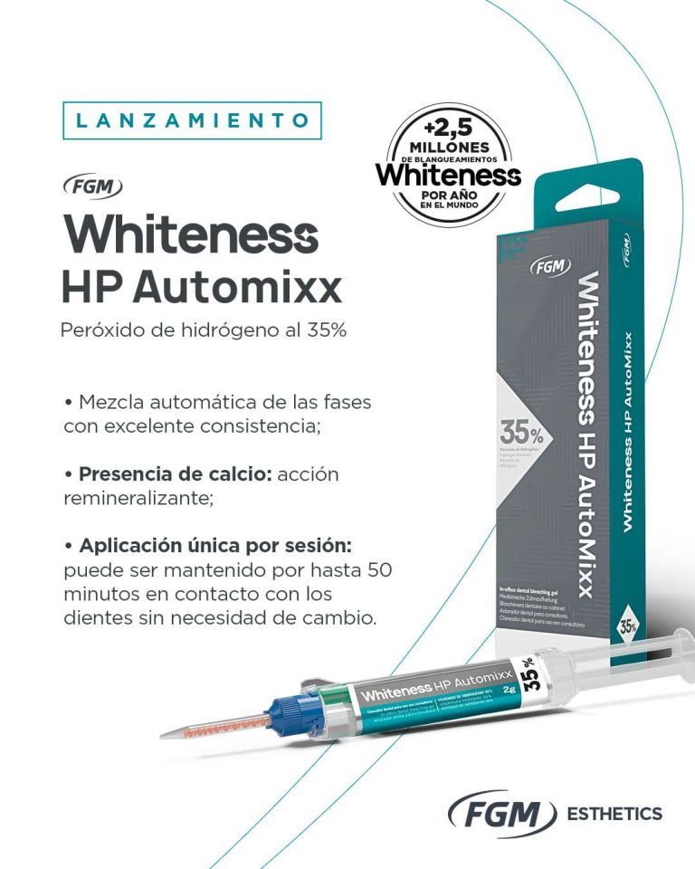 Conozca el blanqueador dental automezcla Whiteness HP Automixx — Perú ...
