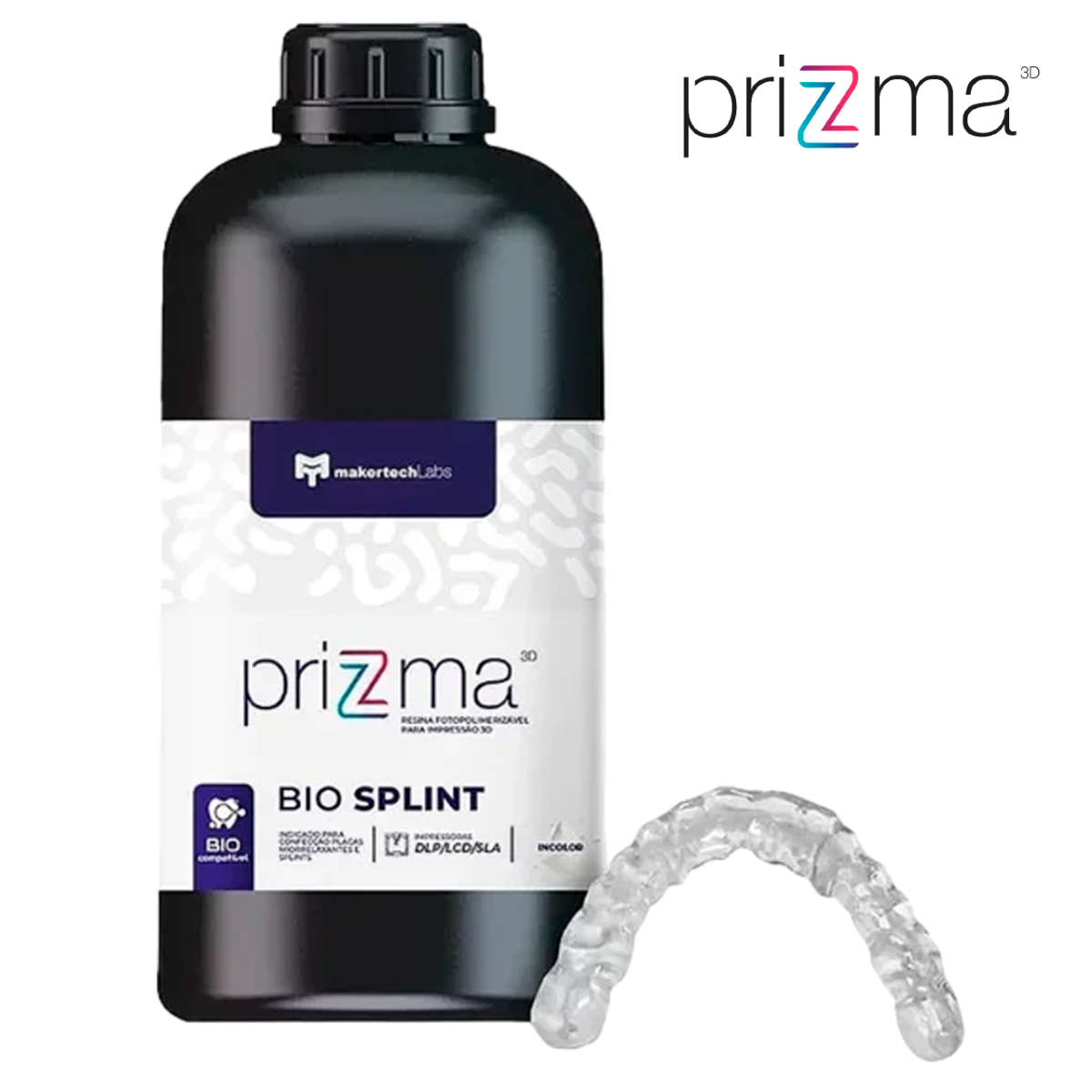 BIO SPLINT Resina para Impresión 3D Dental 1KG (Transparente) Prizma ...