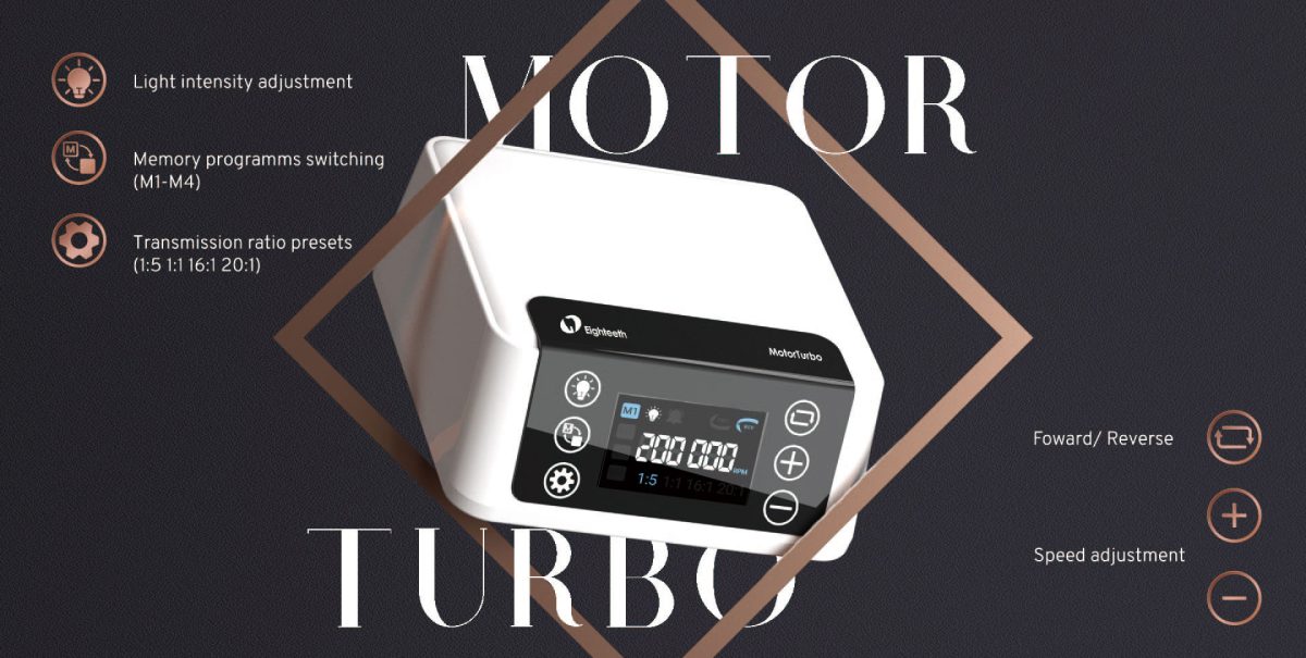 Motor Turbo & E-SPA 1 | Micromotor Eléctrico con Pieza de Mano | Eighteeth